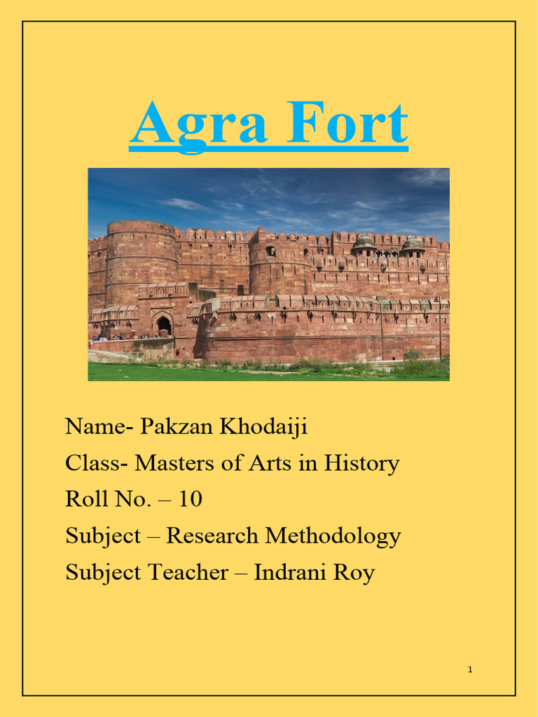 Agra Fort Masters Zan | PDF