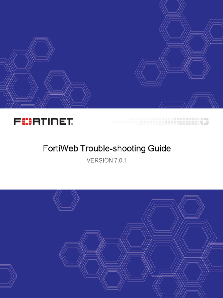 FortiWeb Troubleshooting Guide | PDF | Computer Networking | Internet Standards