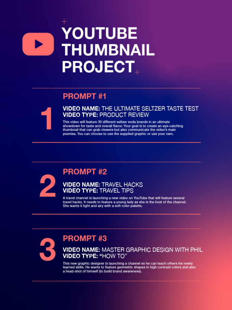 YouTube-Thumbnail-Project-Prompts | PDF