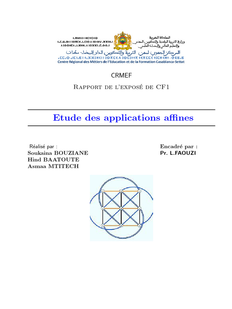 Étude des applications affines | PDF | Analyse mathématique | Algèbre ...