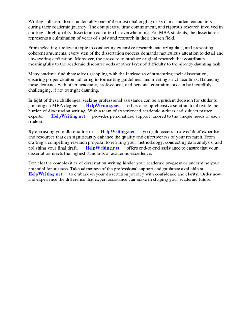 Sample Research Proposal Mba Dissertation | PDF | Thesis | Advertising