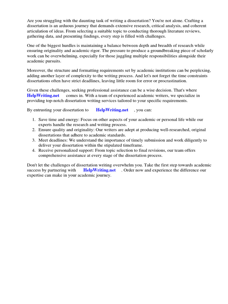 Best Dissertation Example | PDF | Thesis