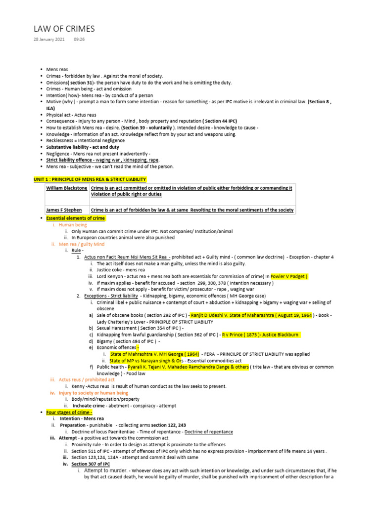 IPC Notes - Rahul | PDF