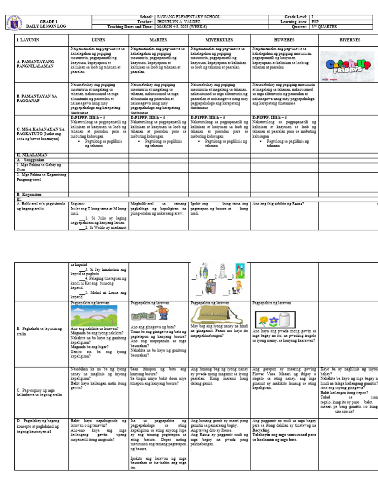 DLL - Esp 1 - Q3 - W6 | PDF