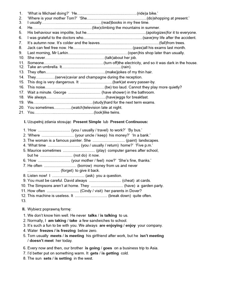 PR Simple, PR Cont, Past Sim | PDF