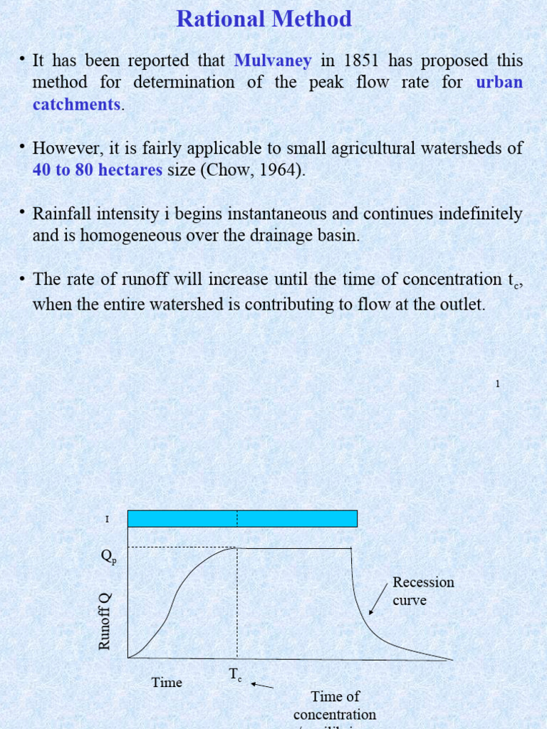 1 6 Rational Method | PDF | Drainage Basin | Surface Runoff