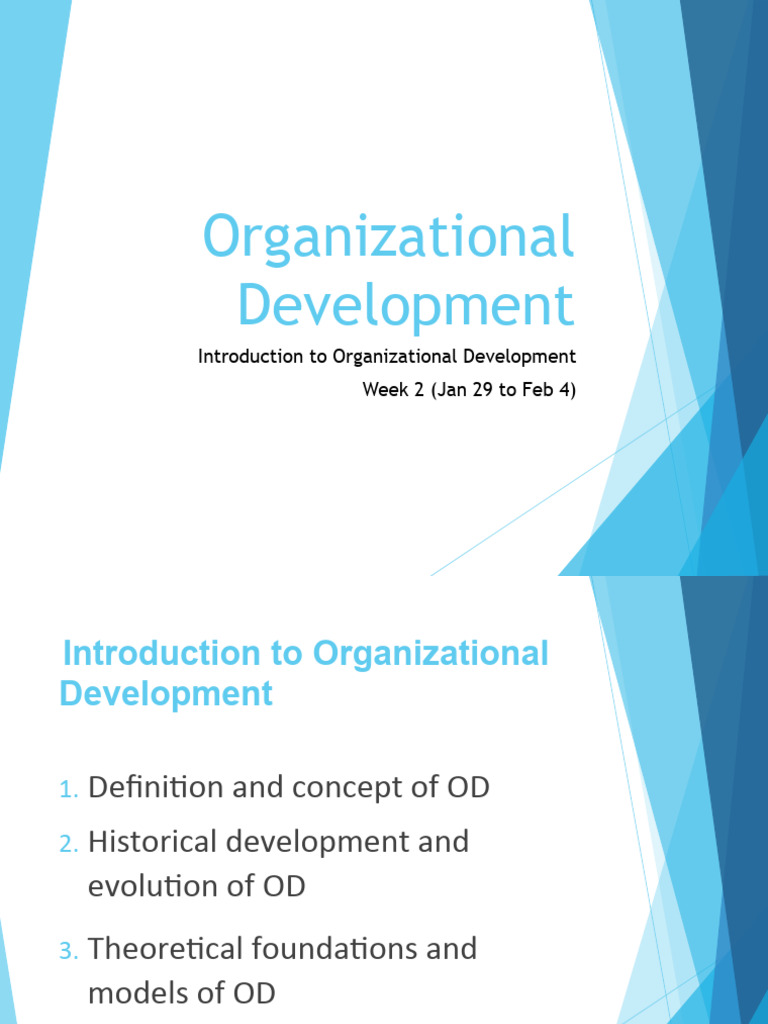 OD Chapter 1 | PDF | Change Management | Organization Development