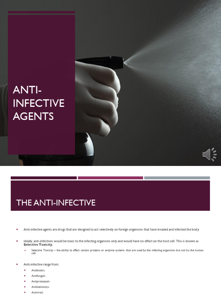 Understanding Anti-Infective Agents | PDF | Infection | Diseases And ...
