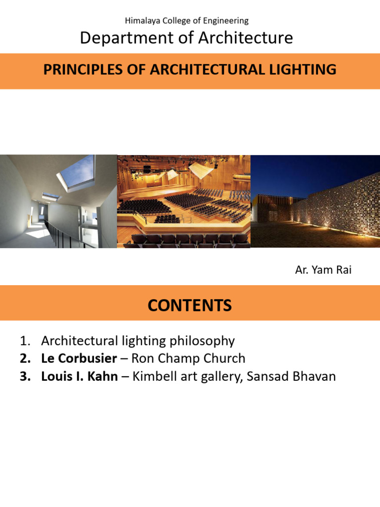 Principle of Architectural Lighting | PDF