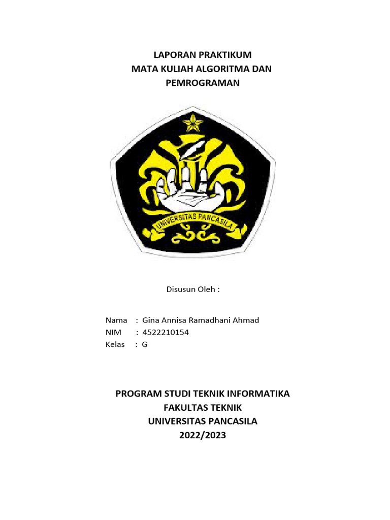 Laporan Praktikum Algoritma & Pemrograman | PDF | Komputer