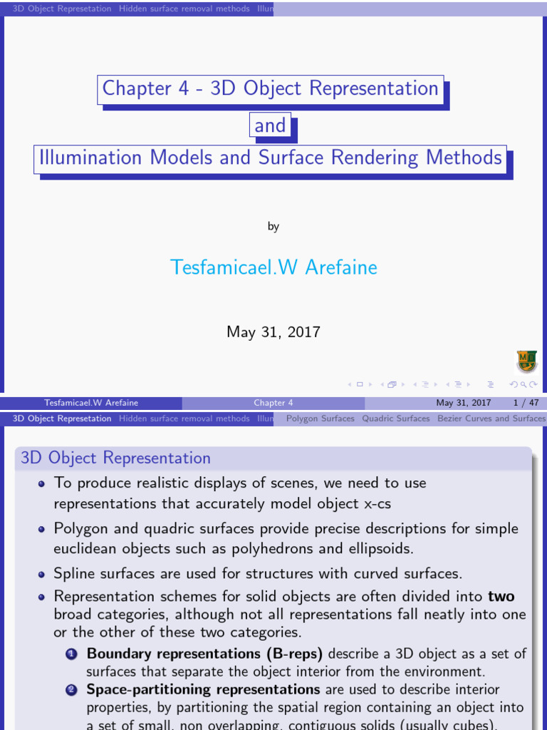 CG Chapter4 | PDF | 3 D Computer Graphics | Reflection (Physics)