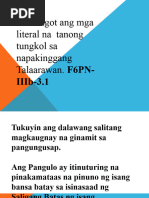 FILIPINO 6 PPT Q4 W6 - Ugnayang Sanhi at Bunga NG Mga Pangyayari, Problema-Solusyon | PDF