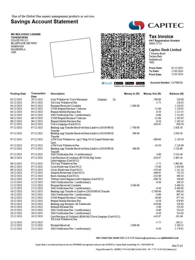 Account Statement | Download Free PDF | Stored Value Card | Credit Card