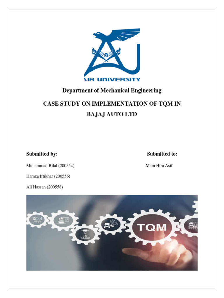 TQM Case Study | PDF | Business Process | Business