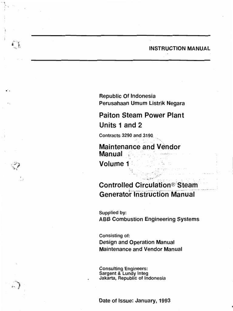 ABB Maintenance and Vendor Manual - Volume 1 (499 LBR) | PDF