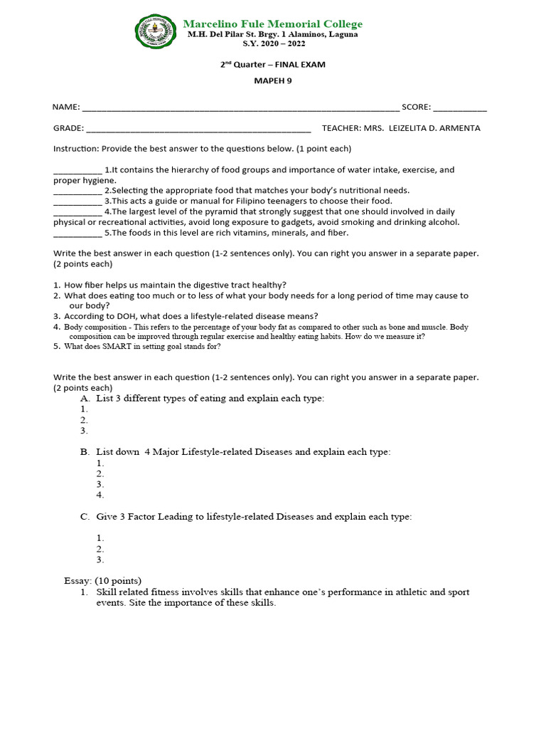 Mapeh 9 Final Exam | PDF | Baroque | Realism (Arts)