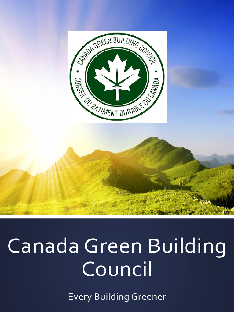 Canada Green Building Council Overview | PDF | Green Building | Nature