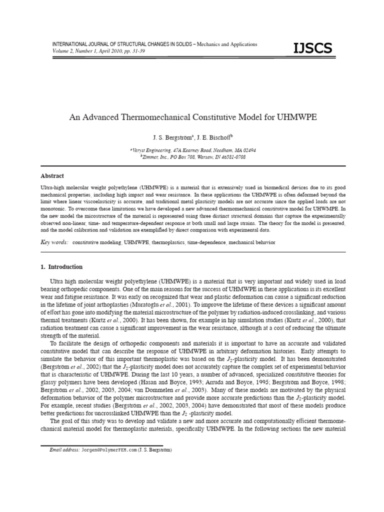 Bergstrom Bischoff Final 2010 | PDF | Deformation (Engineering ...