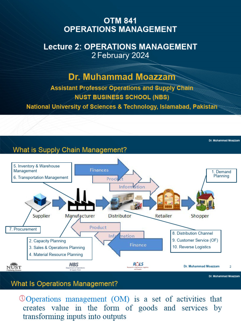 Lecture 2 Operations Management | PDF | Operations Management | Labour Economics