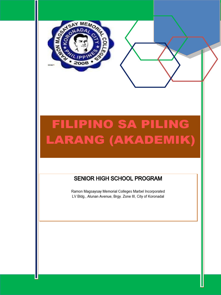 ARALIN 8-10 (Fil Sa Piling Larang) | PDF