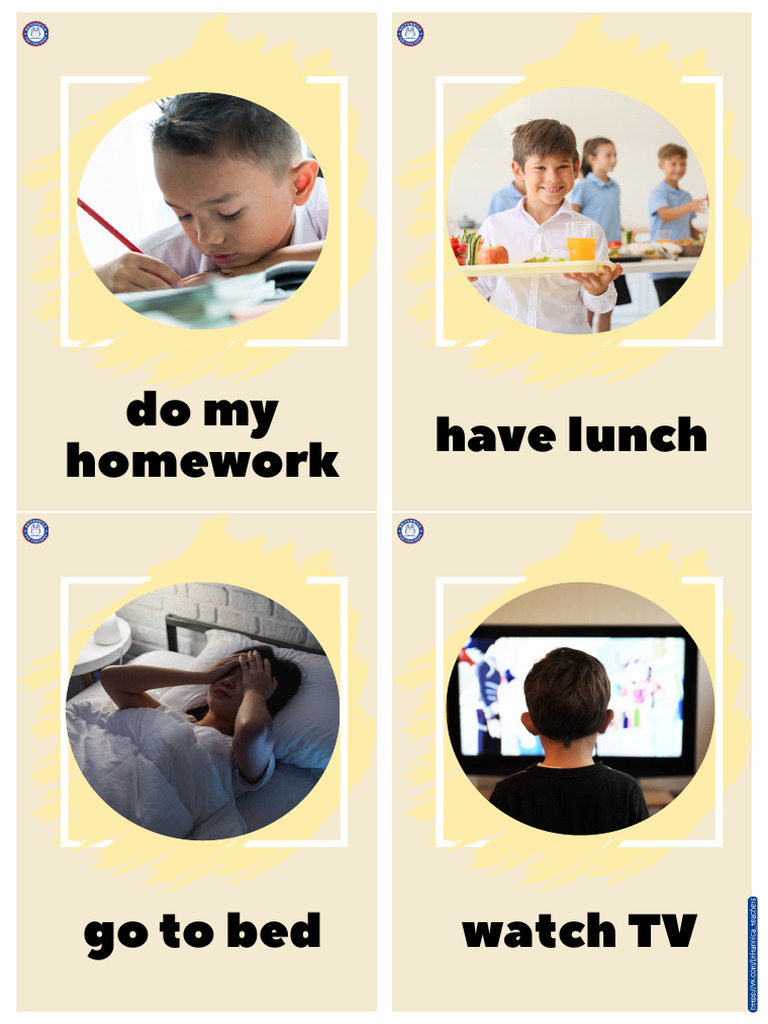 Daily Routine Activities List | PDF
