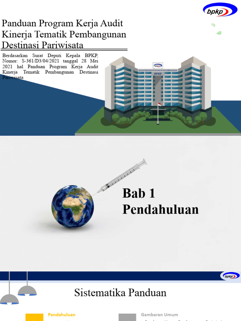 Panduan Program Kerja Audit Kinerja Tematik Pembangunan Destinasi | PDF
