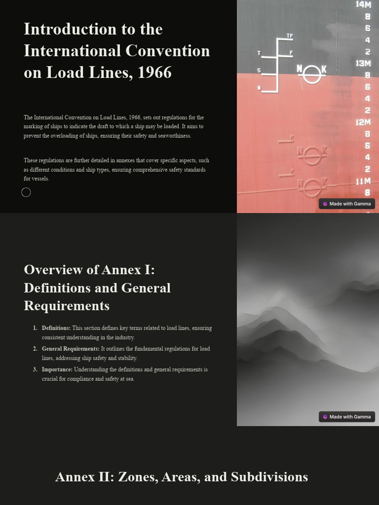Load Lines Convention Overview | PDF | Ships | Shipping