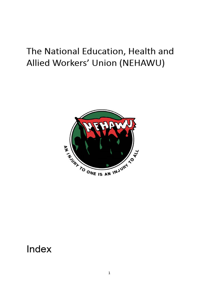 NEHAWU: Roles, History, and Impact | PDF | Trade Union | Employment