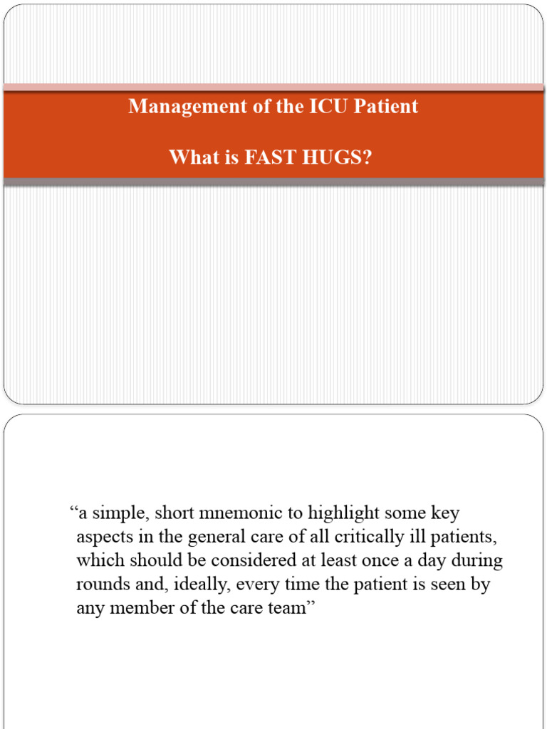 Elias Fast Hug - Management of The ICU Patient | PDF | Intensive Care ...