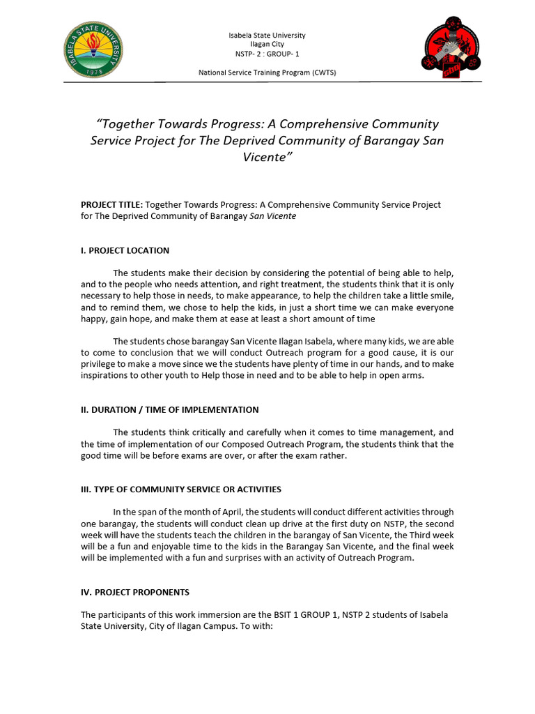 Sample Proposal - Together Towards Progress | PDF | Civic Engagement | Community
