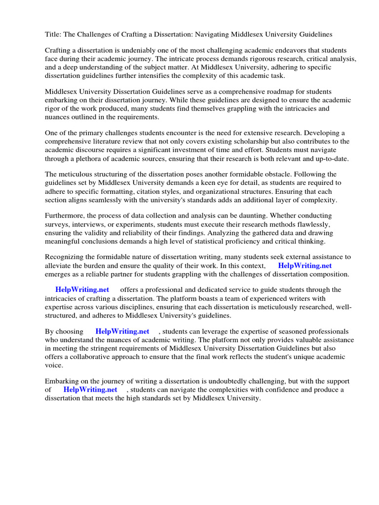 Middlesex University Dissertation Guidelines | PDF | Leadership | Thesis Middlesex University Dissertation Guidelines | PDF | Leadership | Thesis