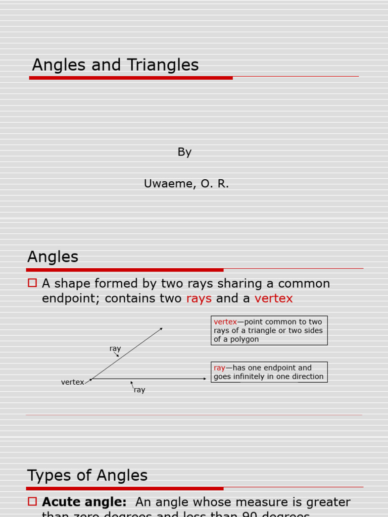 13. Angles and Triangles | PDF | Triangle | Angle