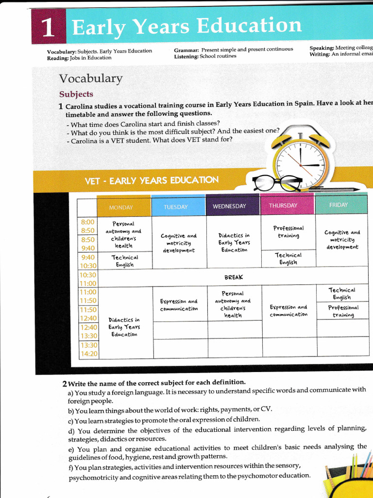Book Unit 1 | PDF | Teachers | Preschool