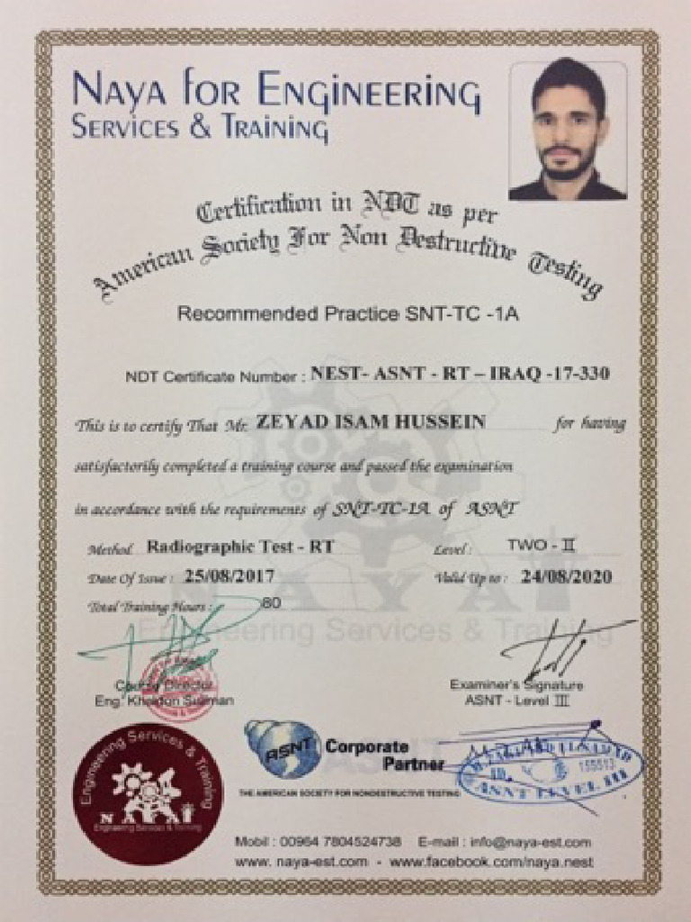 Personal Certificate | PDF
