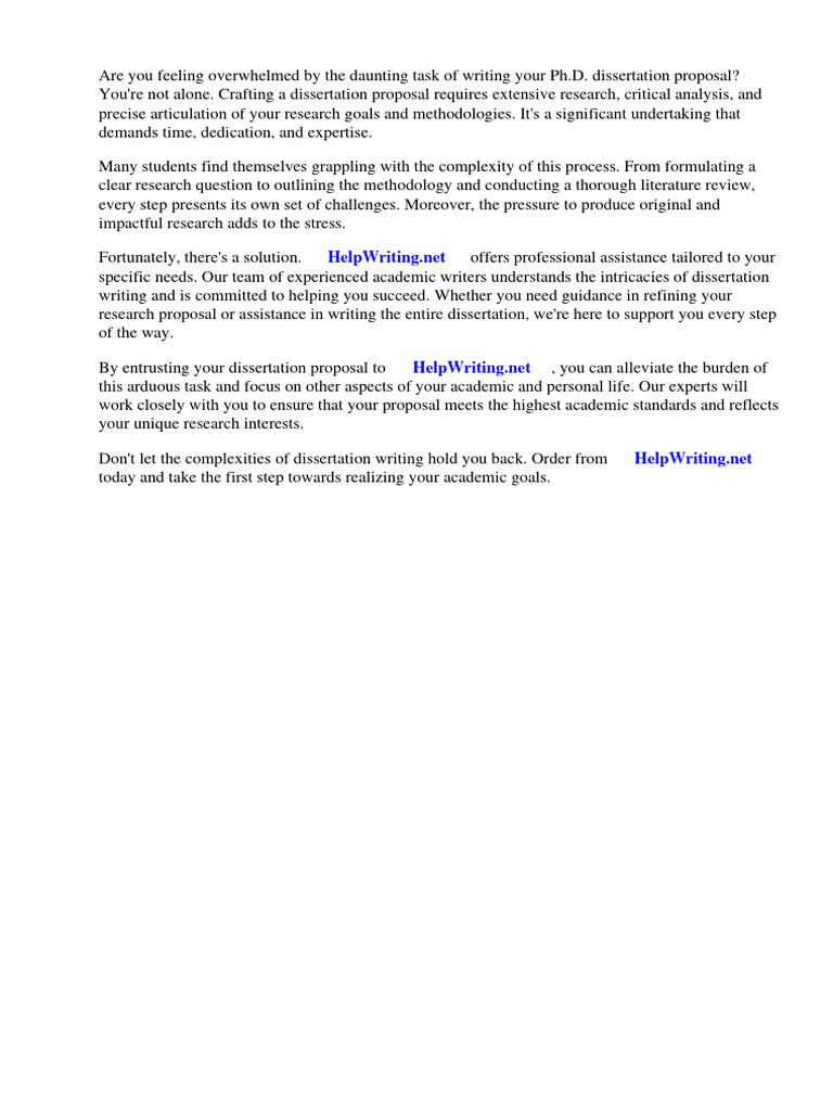 PHD Dissertation Proposal Sample | Download Free PDF | Methodology | Thesis