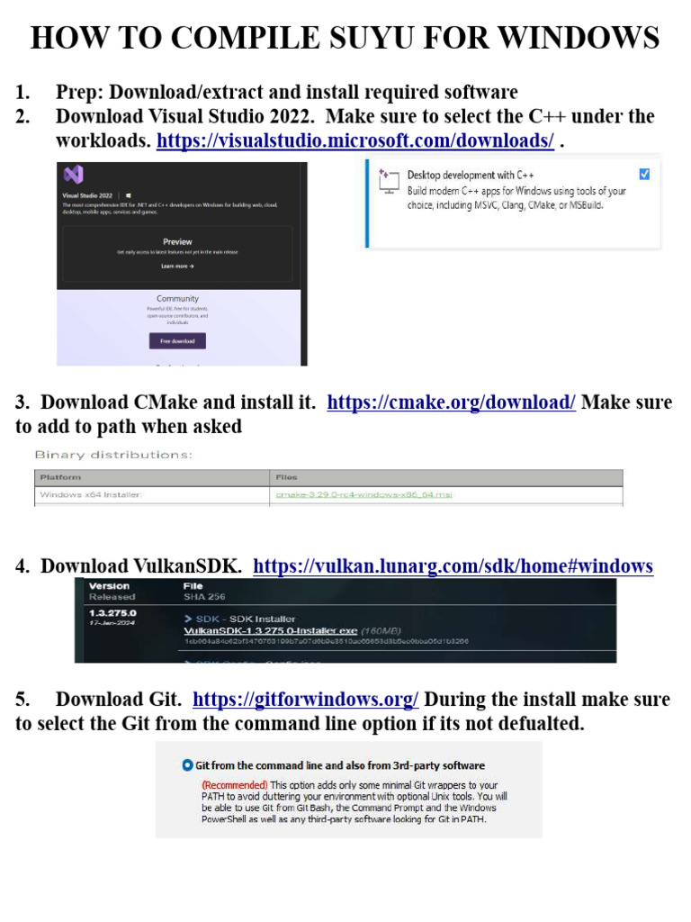 Suyu Emulator Windows Setup Guide | PDF | Computers
