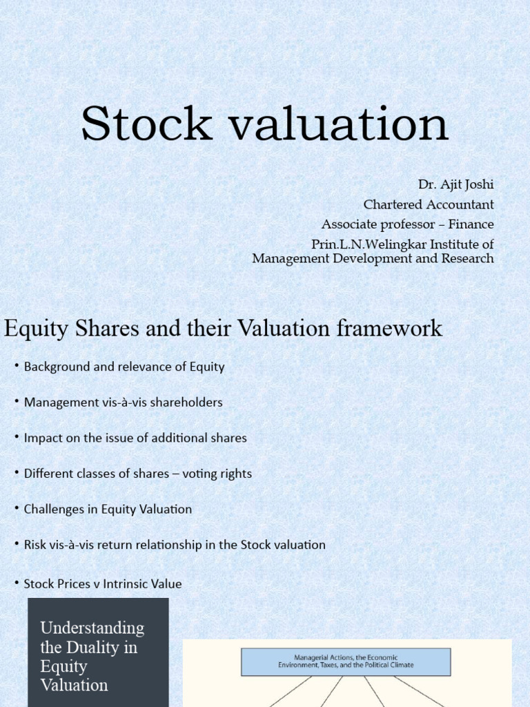 2 Stock Valuation | PDF | Stock Valuation | Stocks