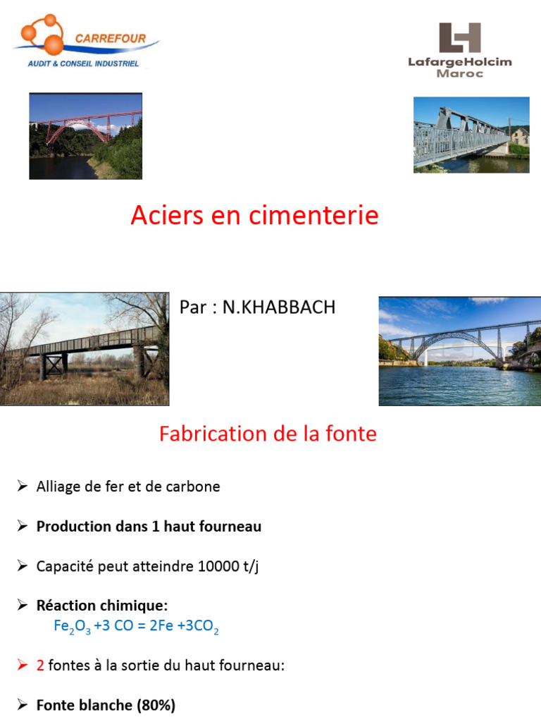 Aciers en Cimenterie | PDF | Acier inoxydable | Acier