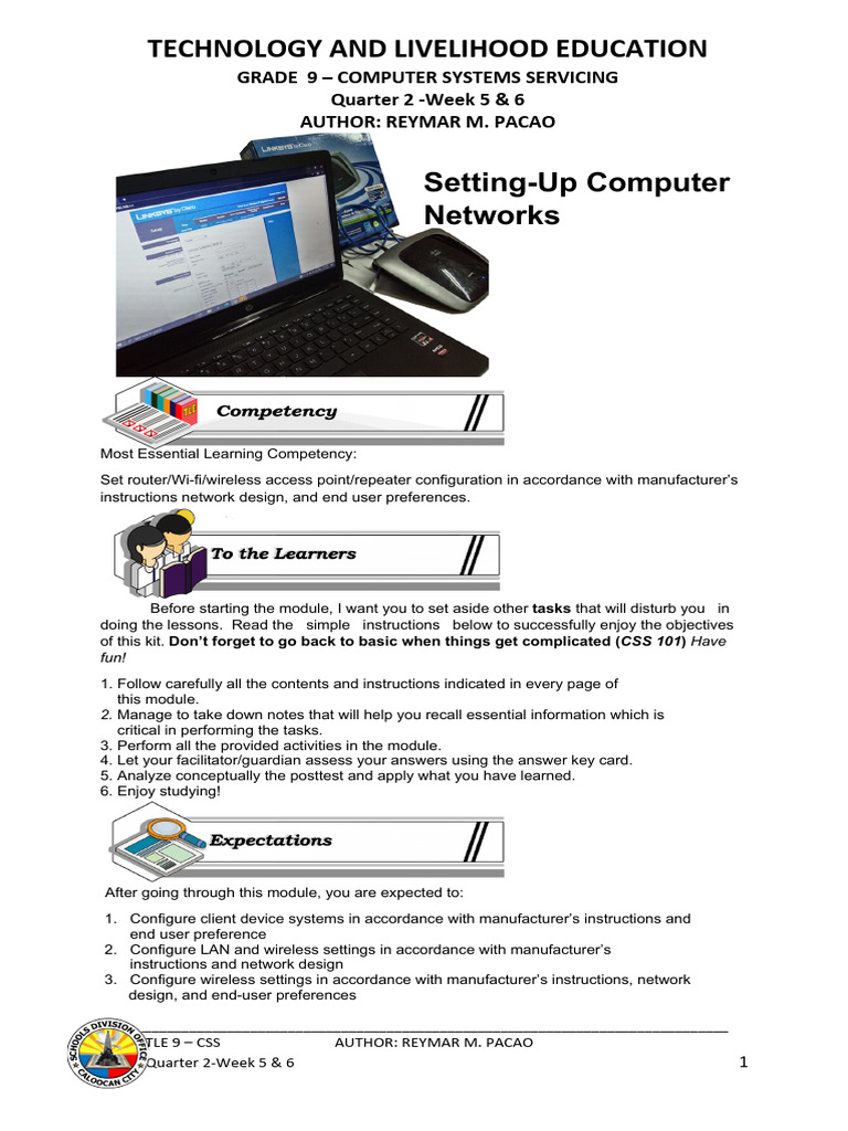 9 Tle Css Week 5 and 6 2nd Quarter | PDF | Computer Network | Ip Address