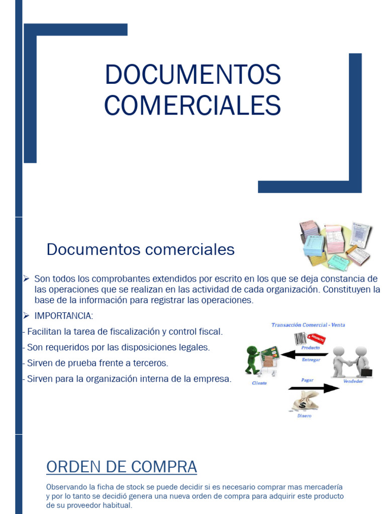 Documentos Comerciales | PDF | Cheque | Factura
