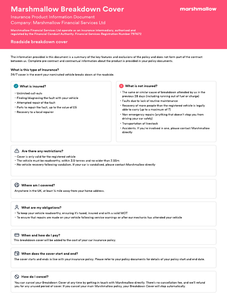 Breakdown Ipid Aa Road Side | PDF | Insurance | Vehicles
