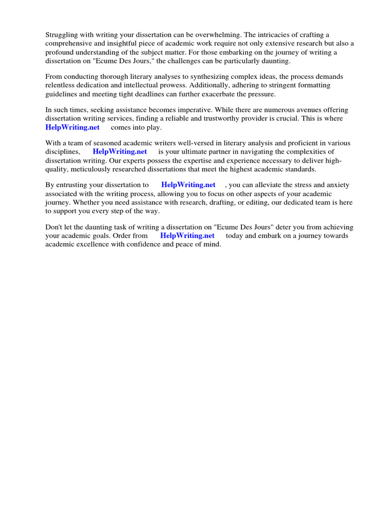 Dissertation Explicative Ecume Des Jours | PDF | Career & Growth