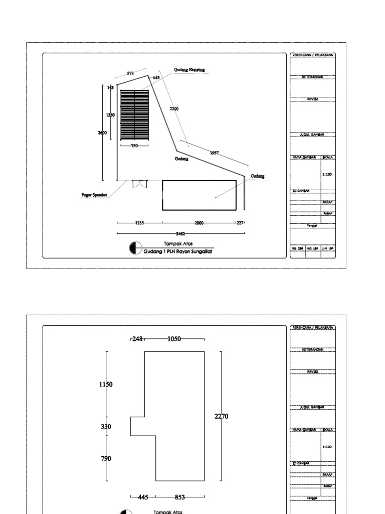 Desain Gudang UP3 Bangka | PDF