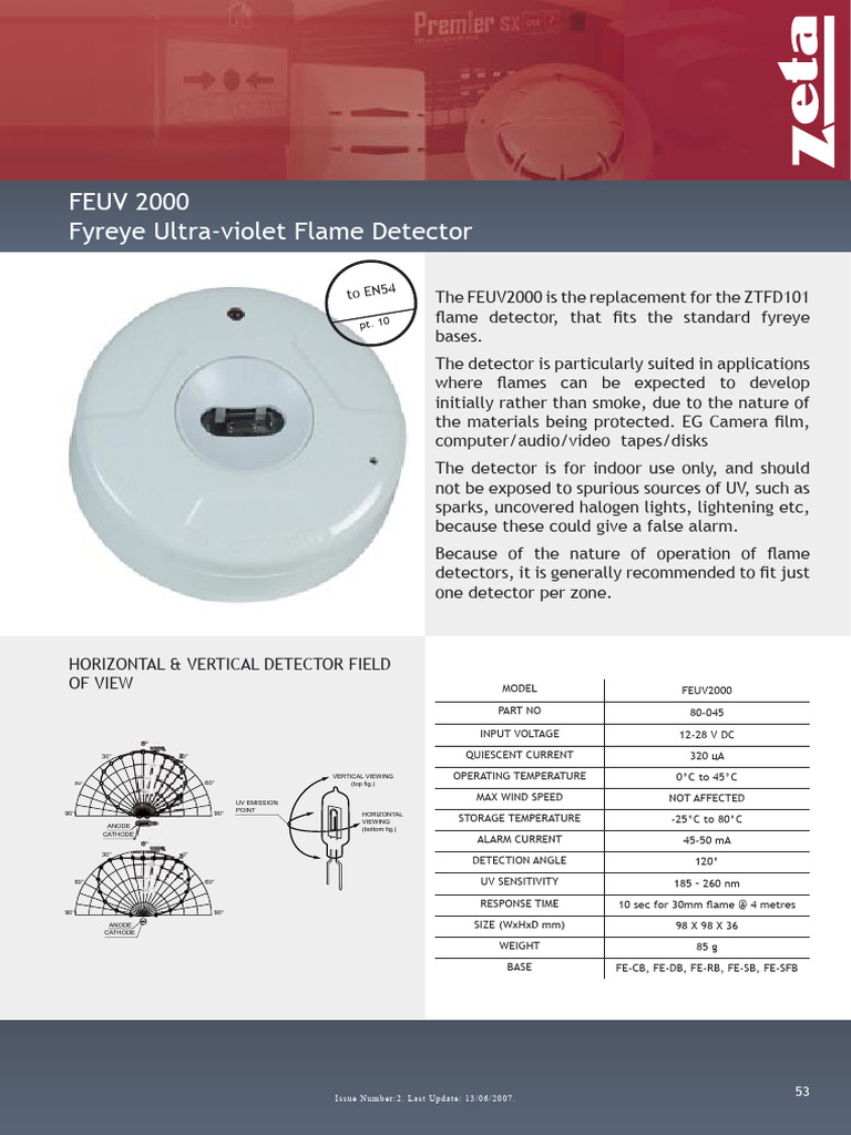 Fyreye-Ultra-Violet-Flame-Detector | PDF | Ultraviolet | Electrical ...
