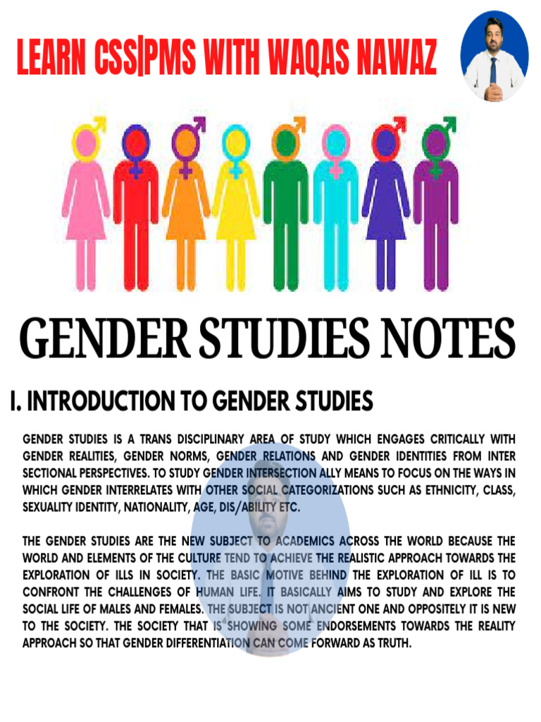 Introduction to Gender Studies Notes | PDF | Gender Studies | Feminism