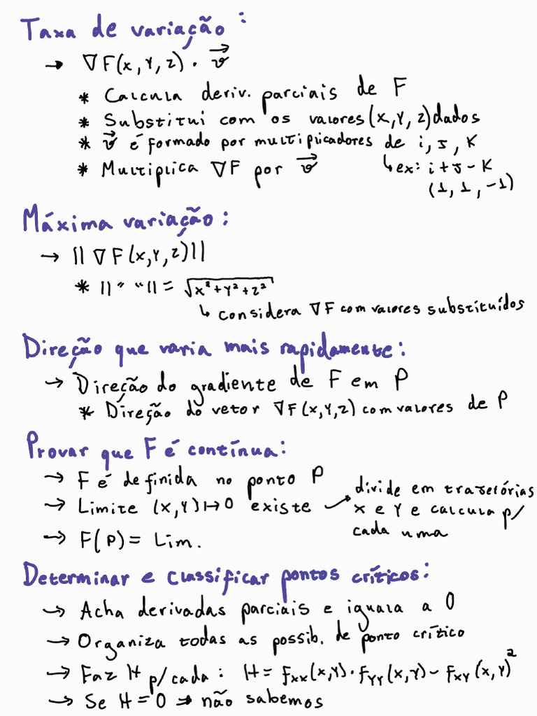 Resumo P1 Calc II | PDF
