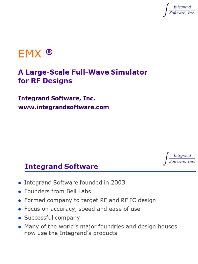 A Large-Scale Full-Wave Simulator For RF Designs | PDF | Electricity | Electronics