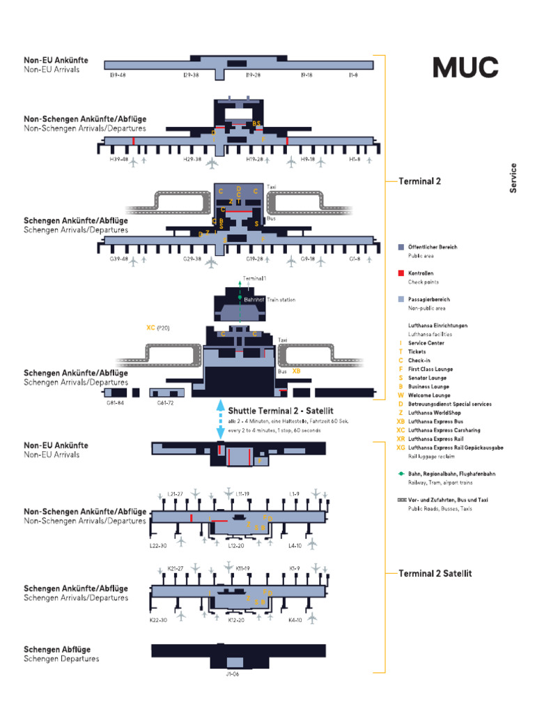 Terminal Map MUC | PDF