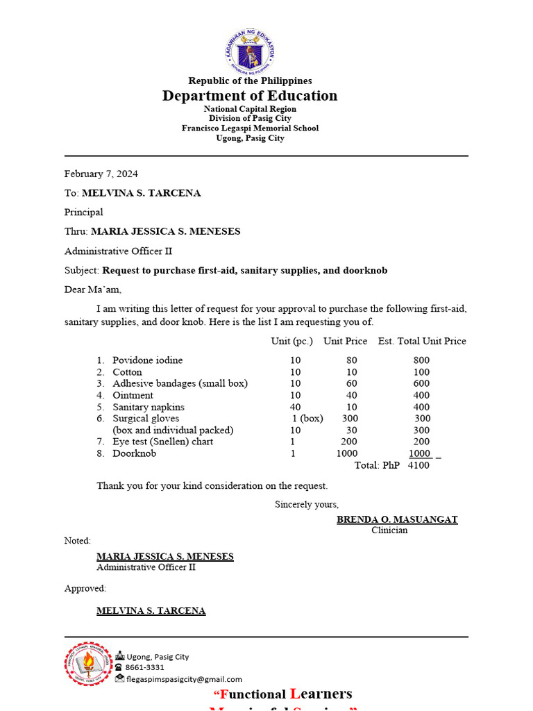 Request For Medicines | PDF