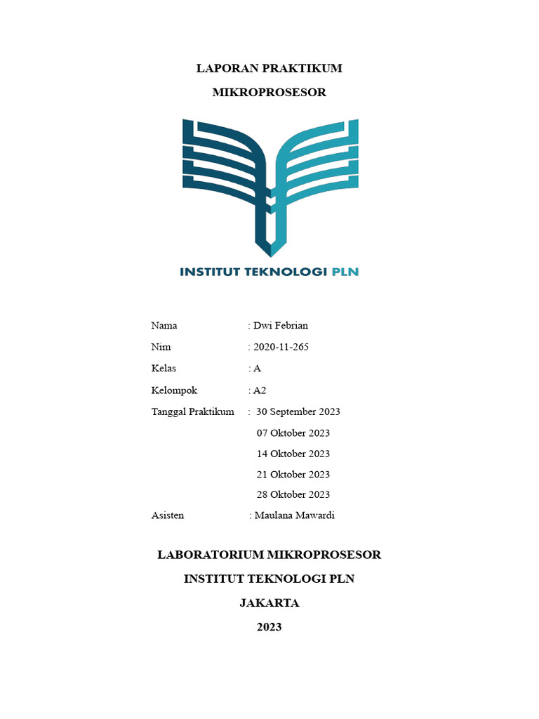 Laporan - A2 - Dwi Febrian - 202011265. | PDF